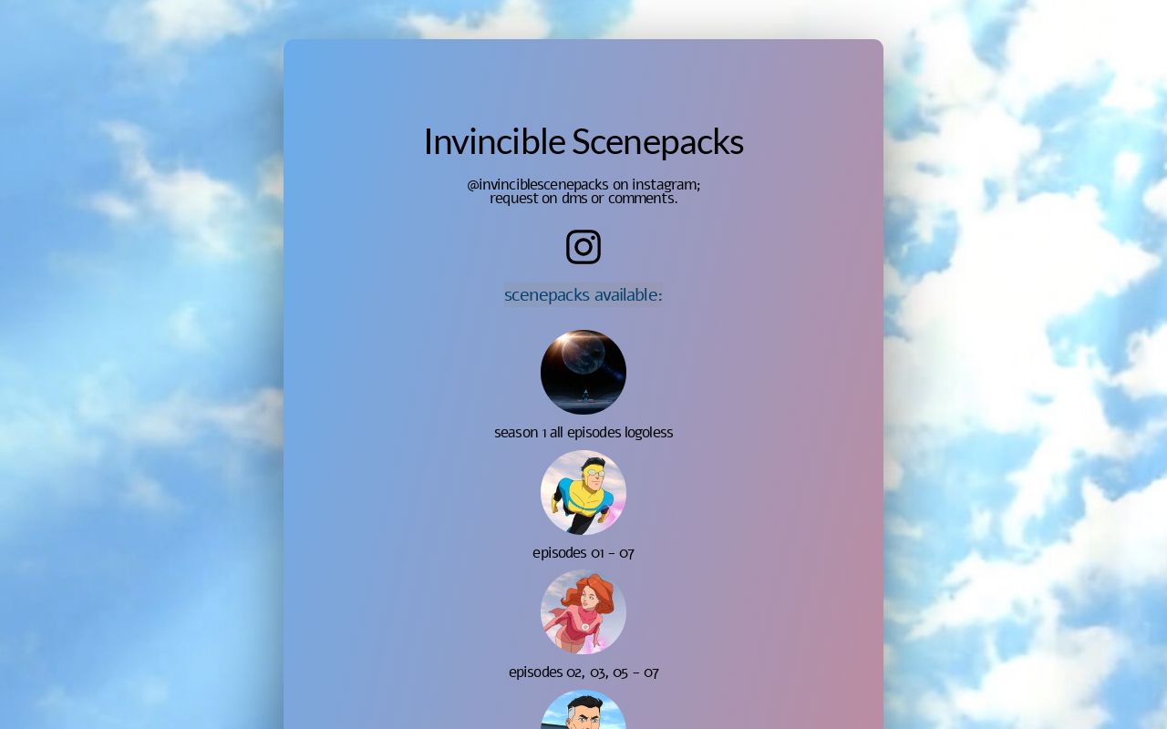 invinciblescenepacks